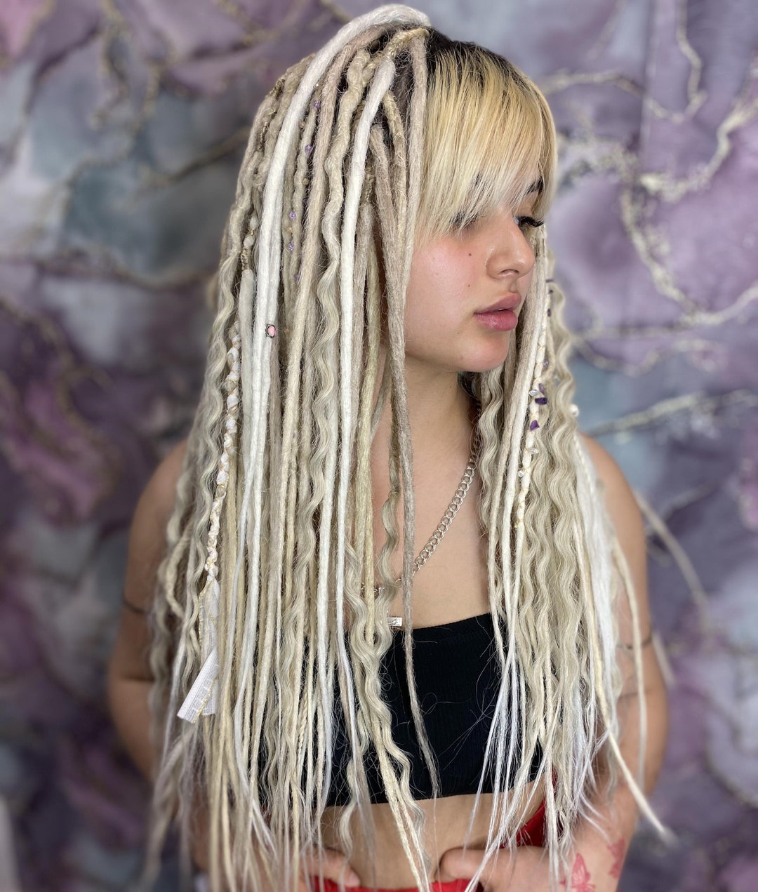 Sandy Weves Dreads, Synthetic Blonde Dreads, Tropical Style, Festival ...