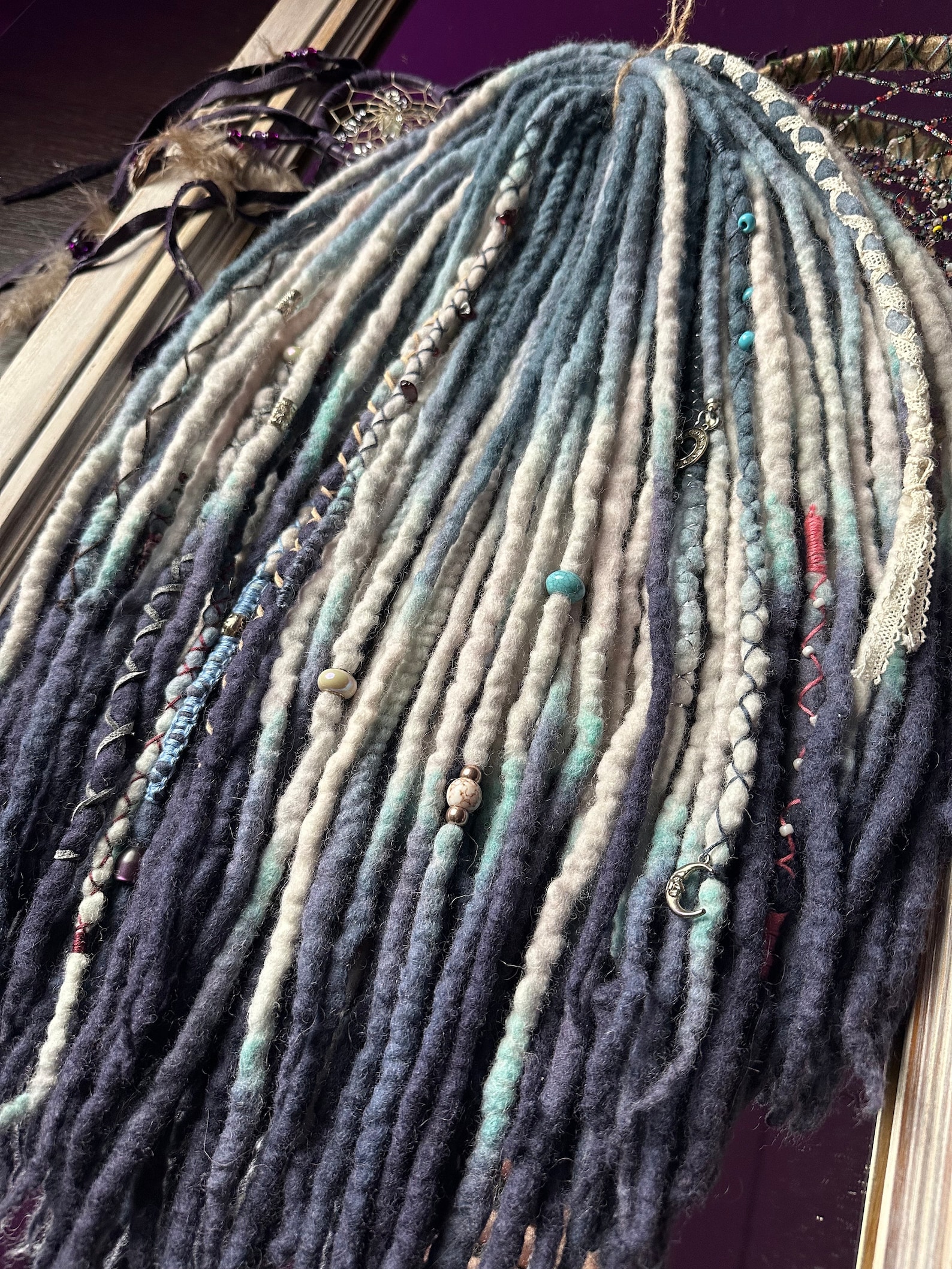 Ready to Ship, 50 Shades of Grey, Woolen Dreads, Felted Dreads ...