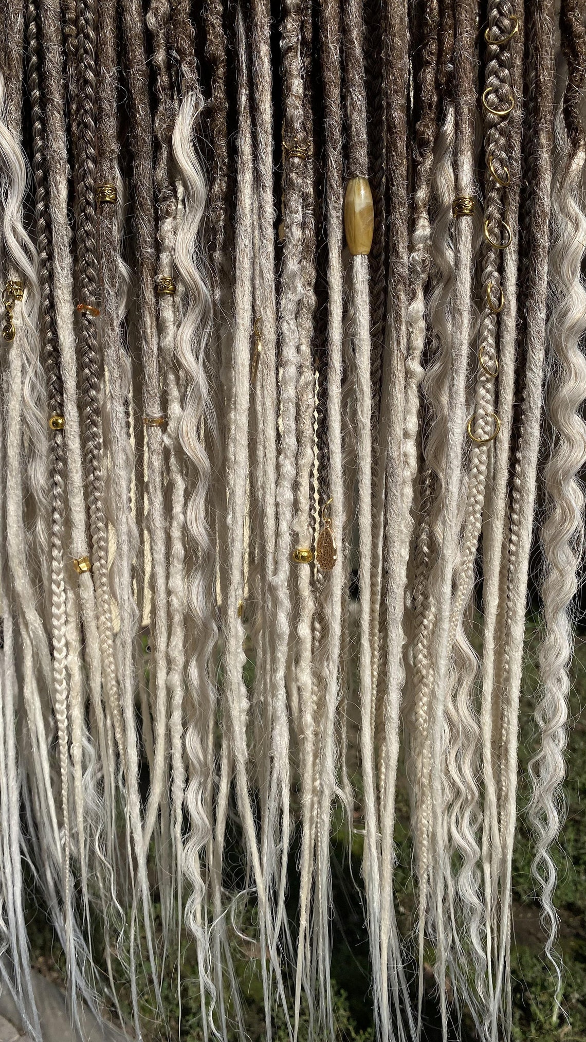 Angel Set, Synthetic Dreads With Curls,gaucho Style, Transitions From ...