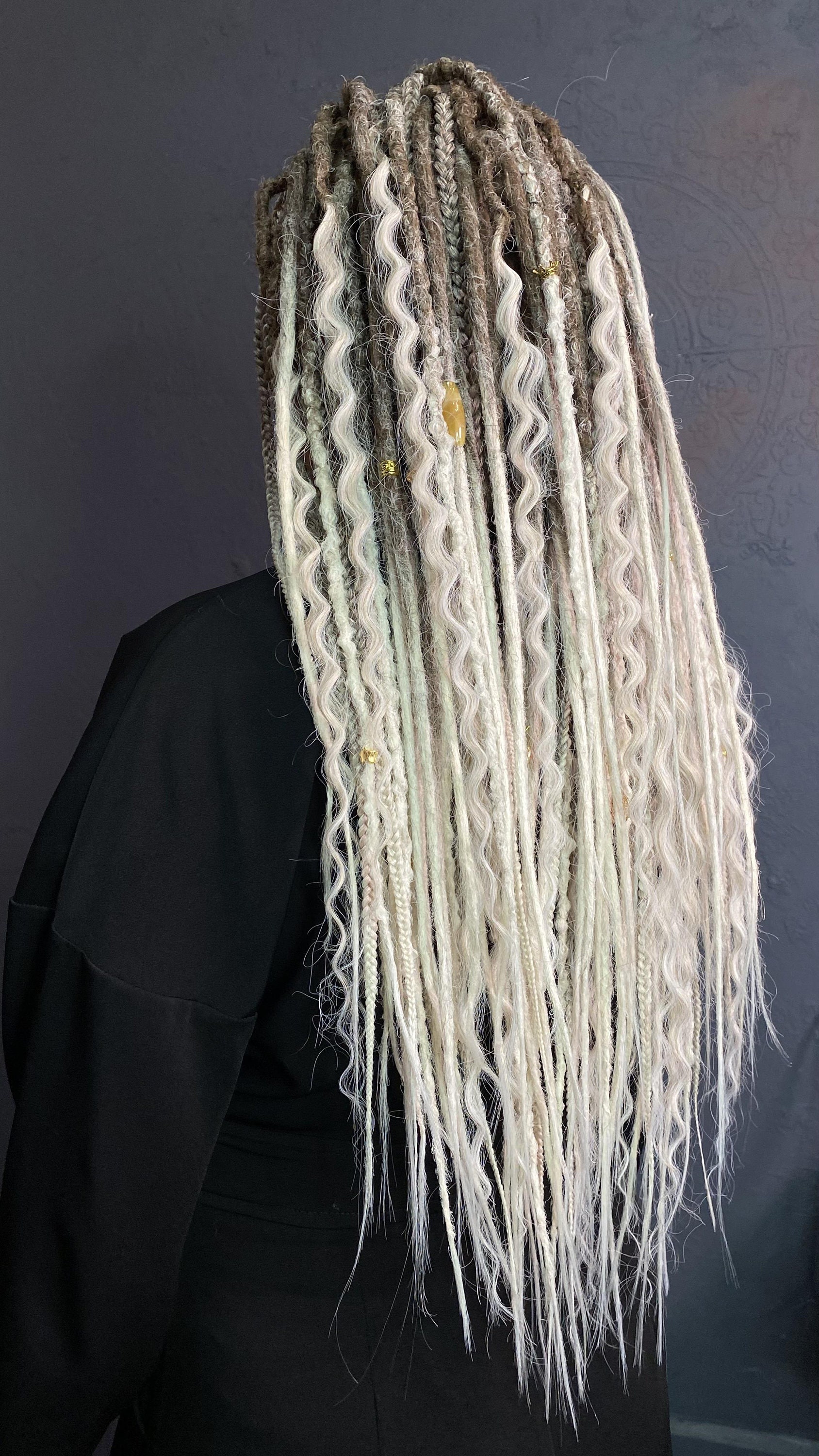 Angel Set, Synthetic Dreads With Curls,gaucho Style, Transitions From ...