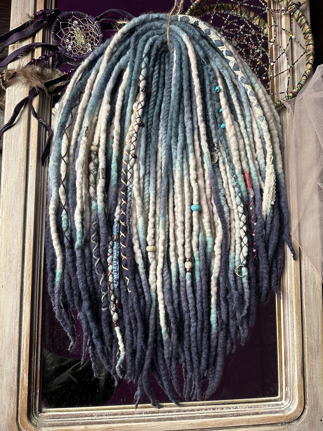 Ready to Ship, 50 Shades of Grey, Woolen Dreads, Felted Dreads ...