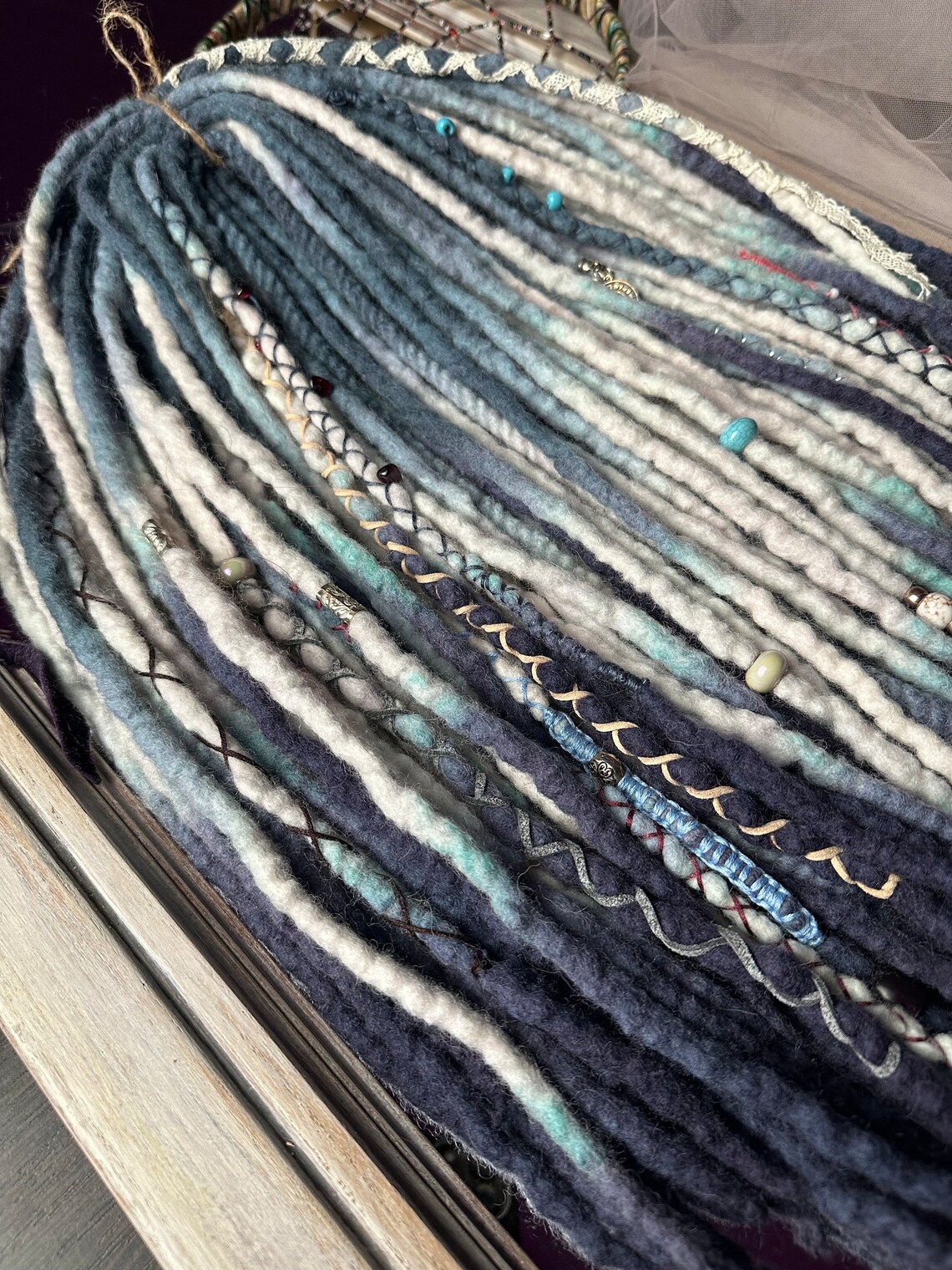 Ready to Ship, 50 Shades of Grey, Woolen Dreads, Felted Dreads ...