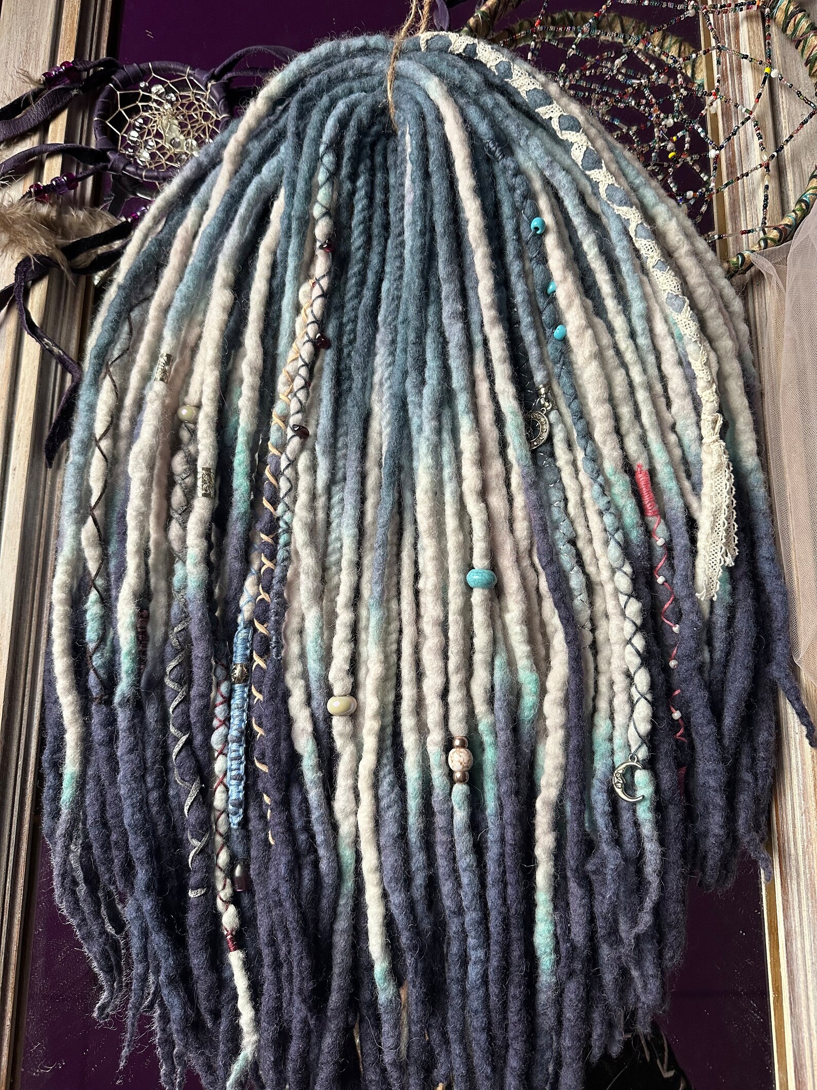 Ready to Ship, 50 Shades of Grey, Woolen Dreads, Felted Dreads ...