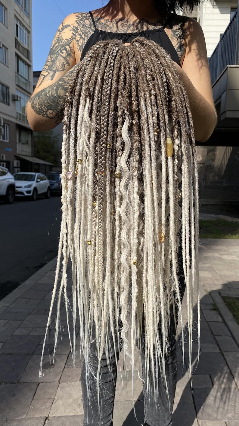 Angel Set, Synthetic Dreads With Curls,gaucho Style, Transitions From ...
