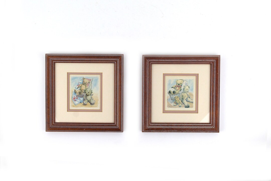 2 tirages dours encadrés Greta Hansen Manuscrit Limité Angleterre Série ...