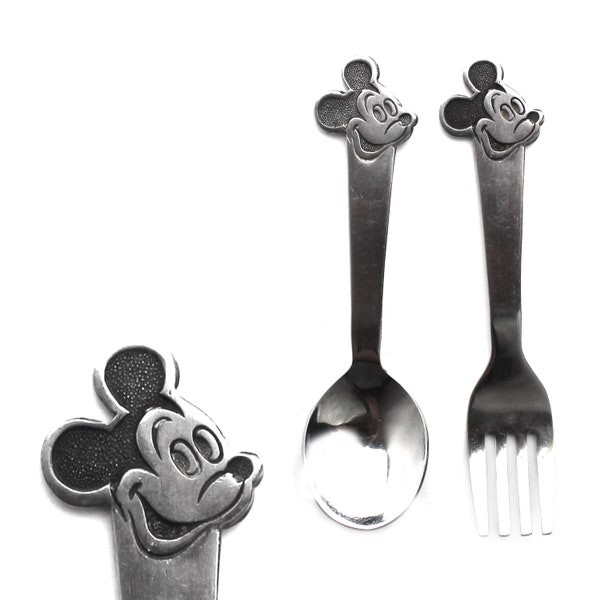 Mickey Mouse Spoon Fork - Etsy