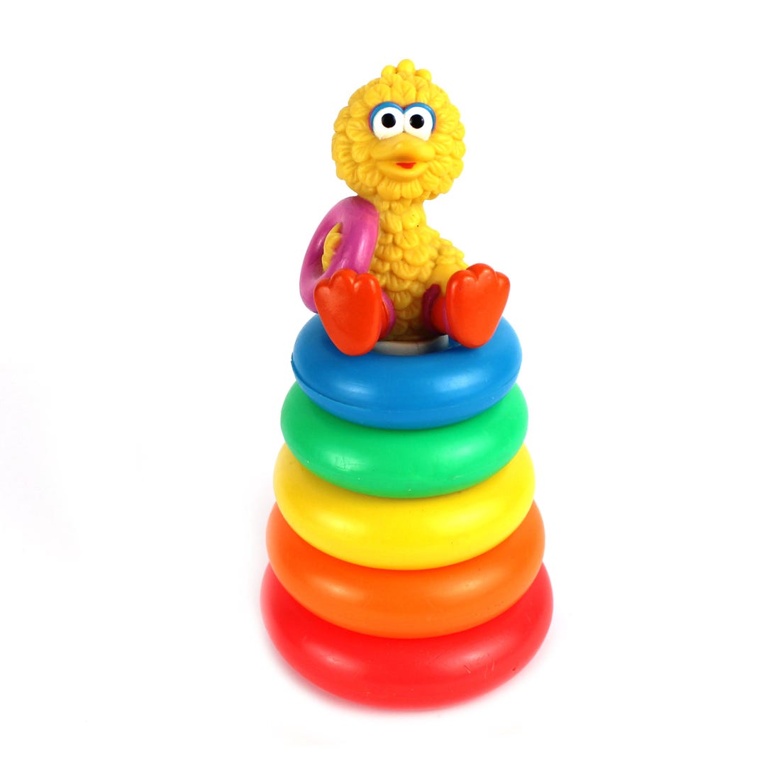 Vintage Sesame Street Stacking Rings With Pino – Tyco 90s - Etsy Canada