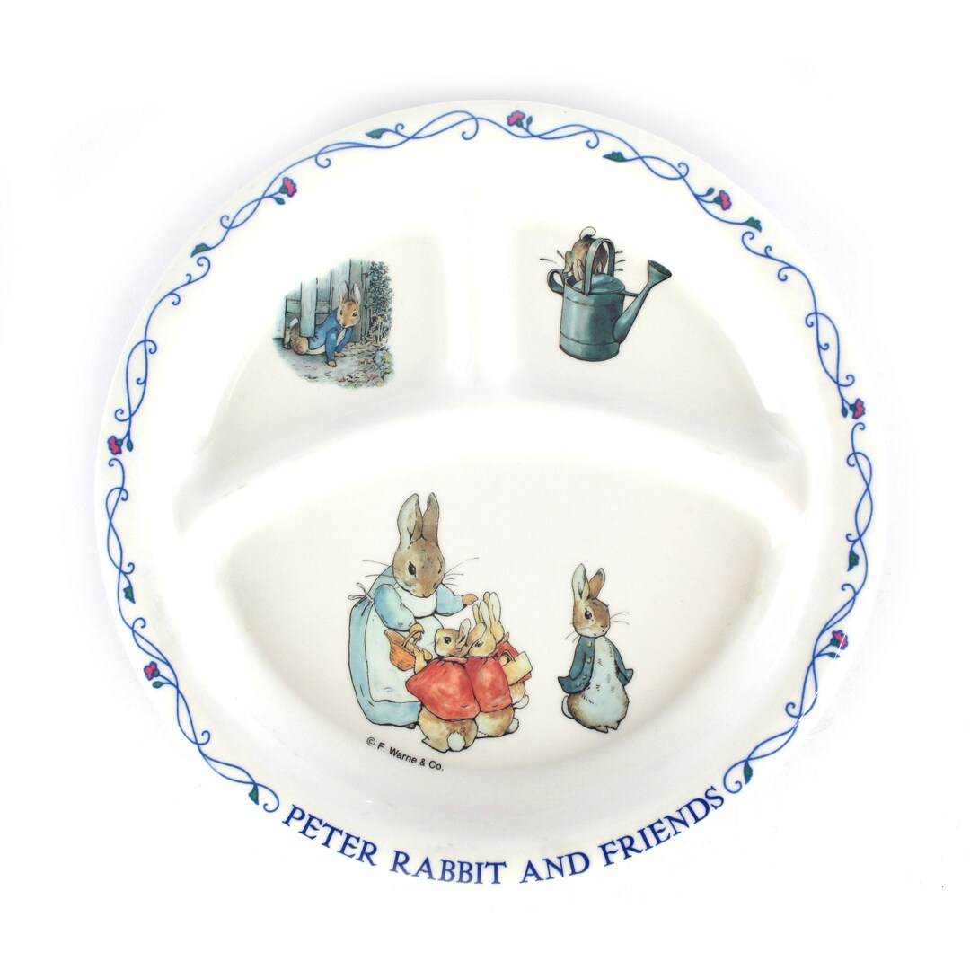 Plate for Child Peter Rabbit Melamine Eden China - Etsy