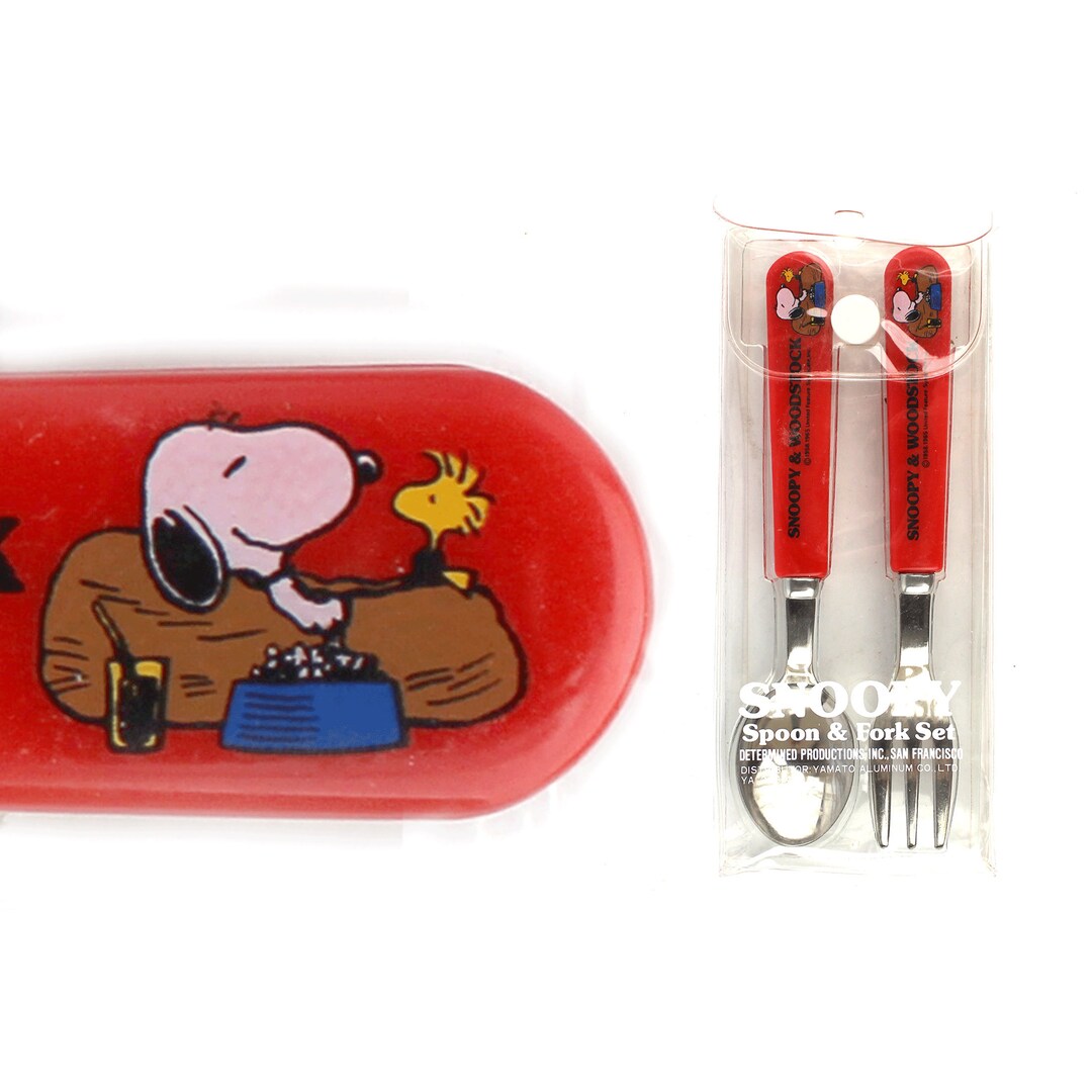 Snoopy Spoon and Fork for Child Determined 80's - Etsy