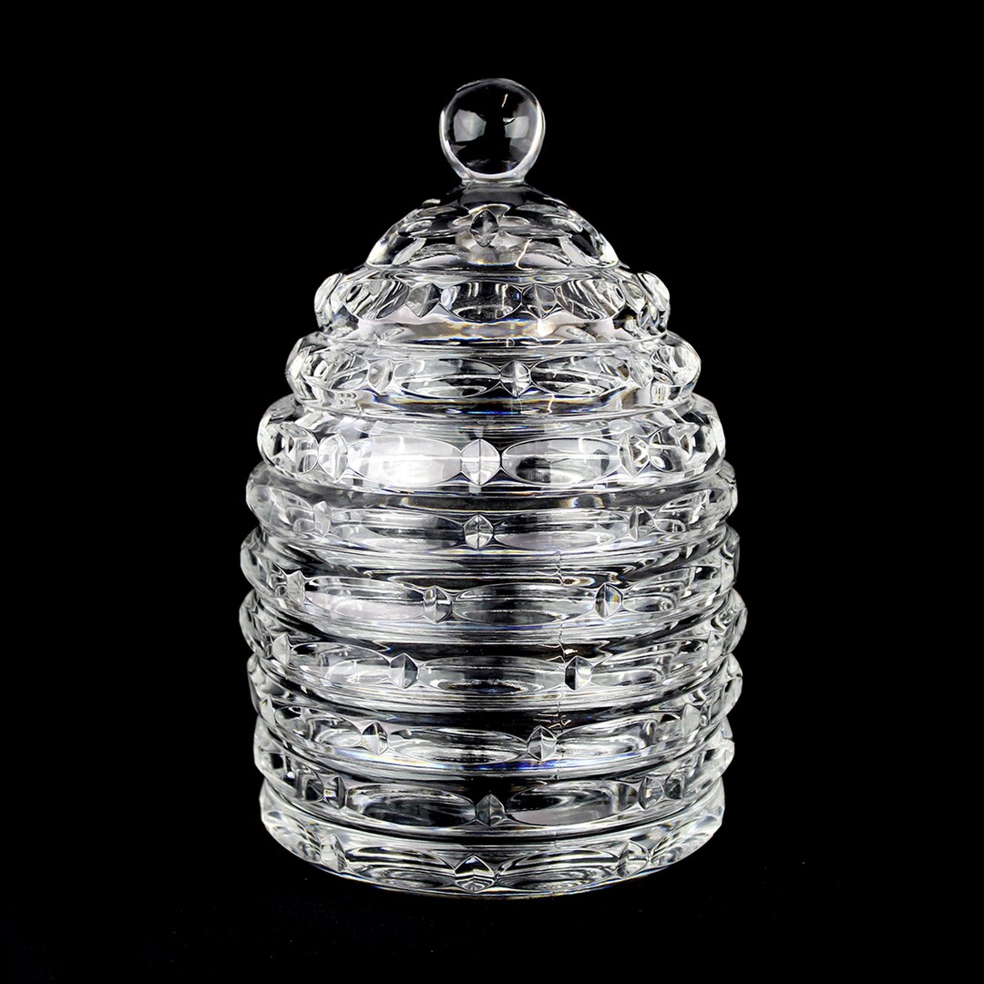 Crystal Jar With Lid in Beehive Shape - Etsy