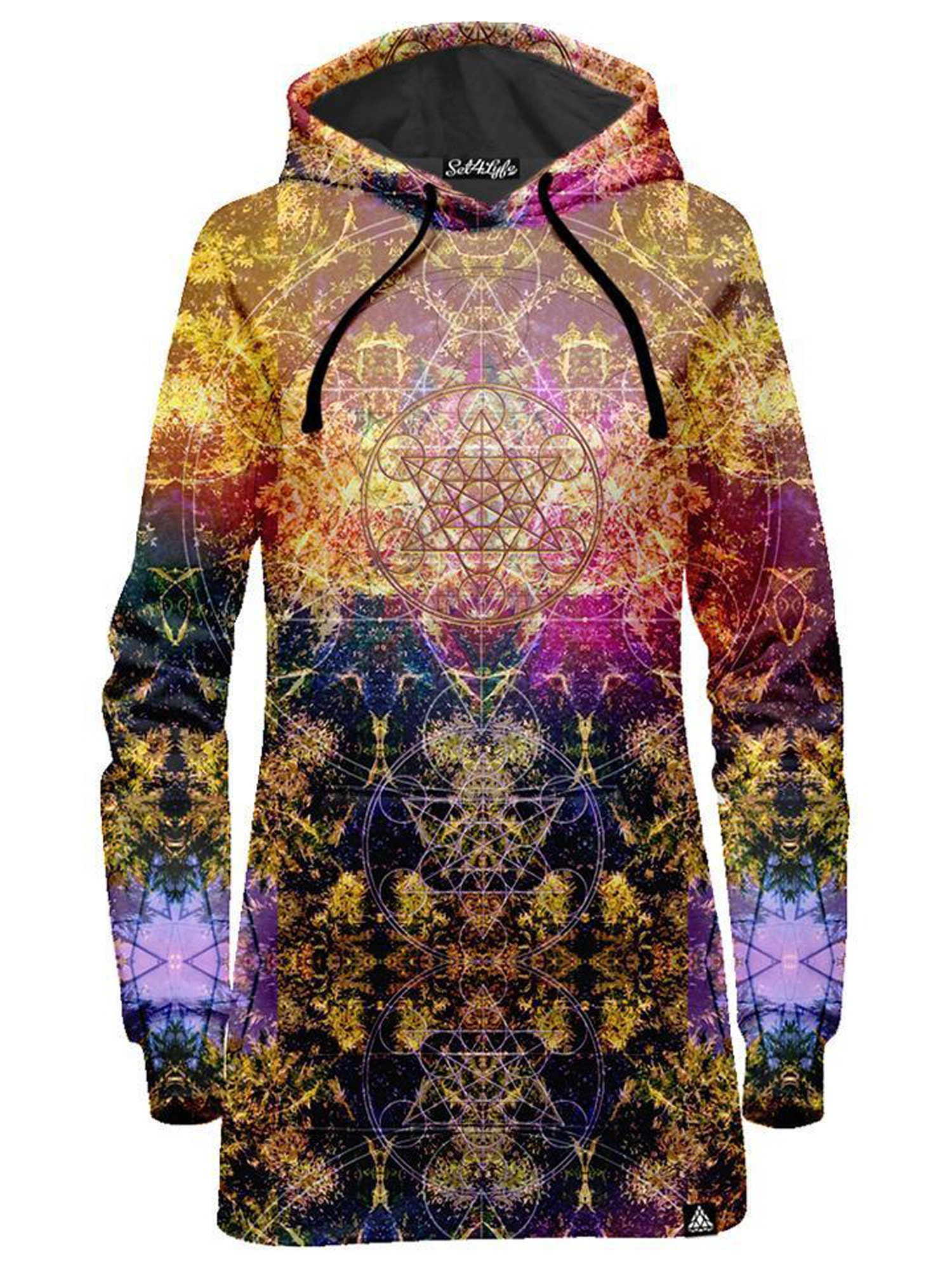 Pineal Metatron front/back Vibrant Psychedelic Geometric - Etsy