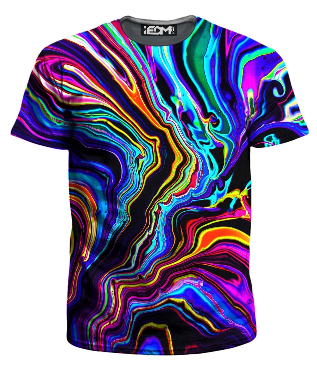 Neon Rift Colorful Vibrant 3D Graphic Print (front/back) Unisex Premium ...