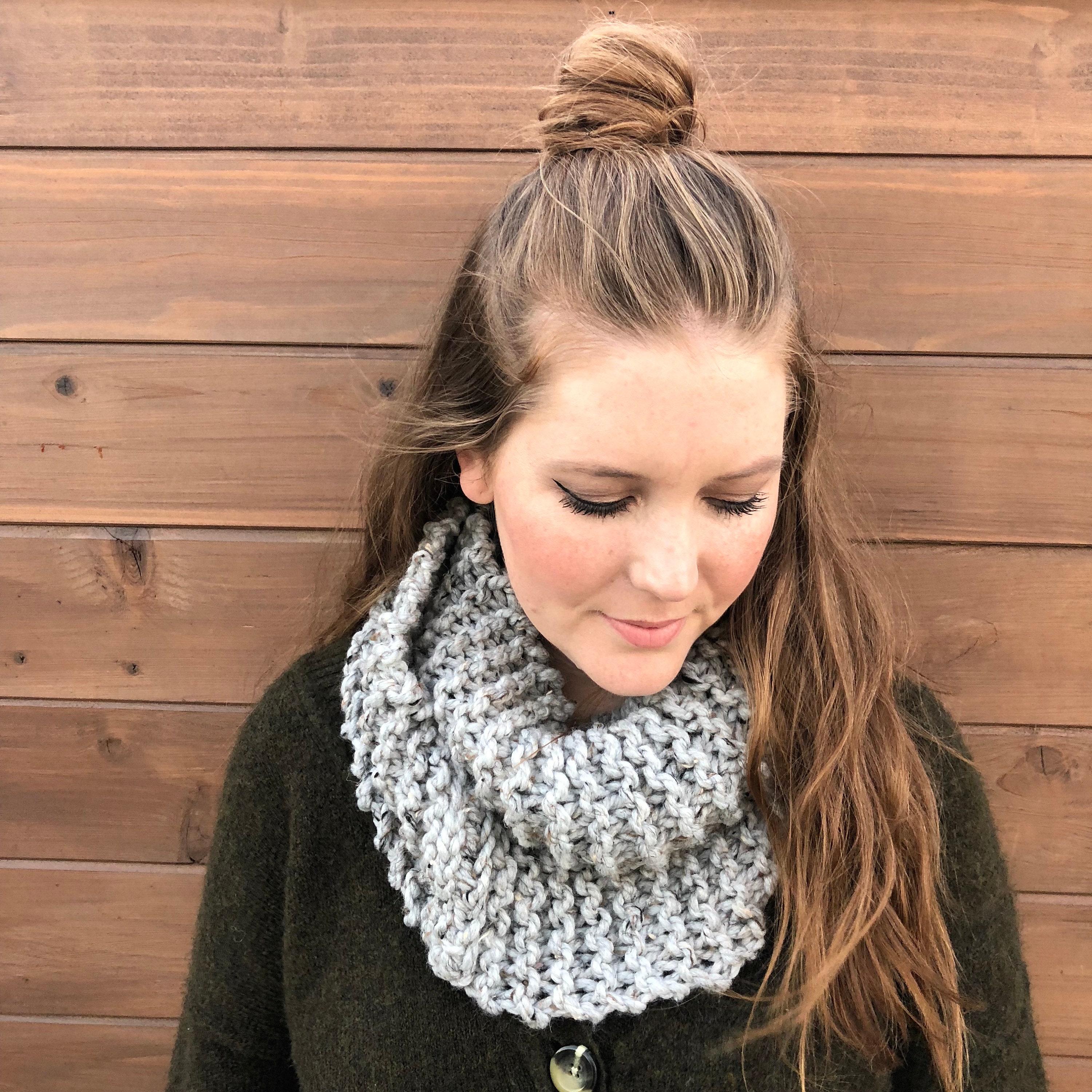 Grey Marble Infinity Scarf (handmade) - Etsy