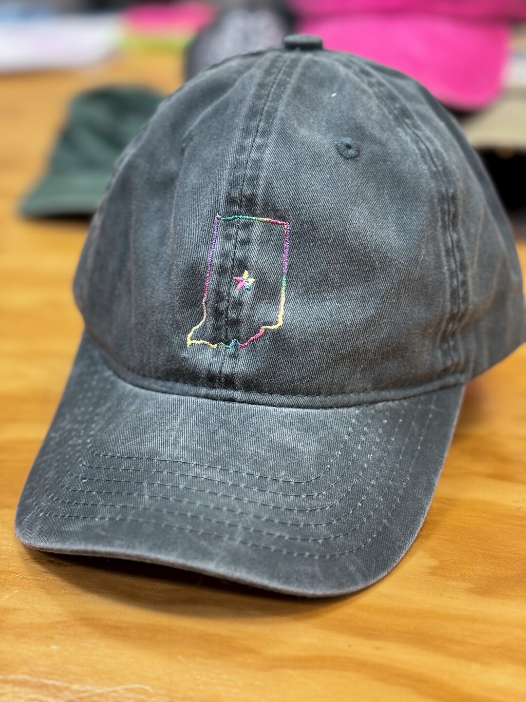 State Outline Hat | State Hat | Custom State Hat | Personalized State ...