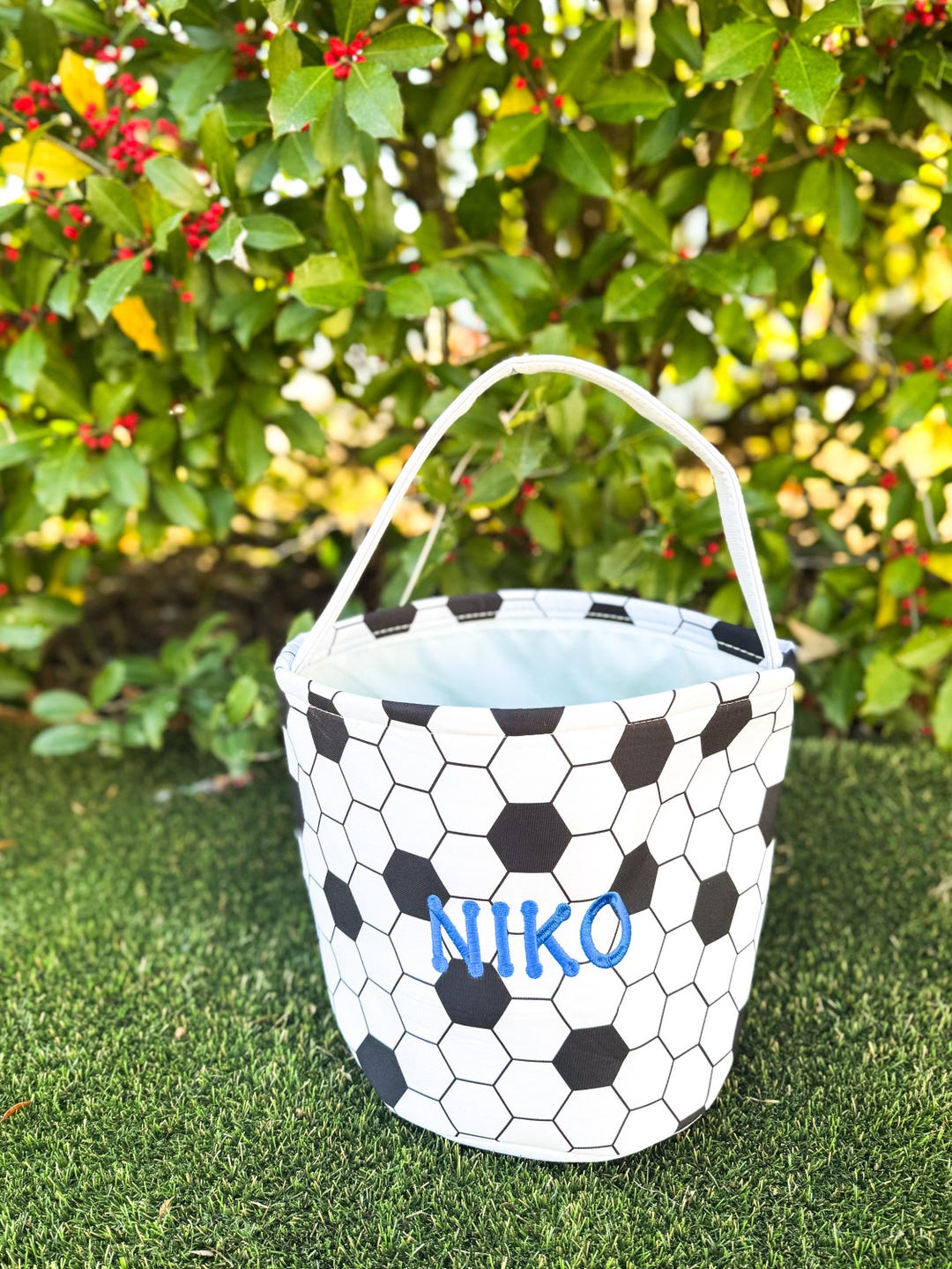 Personalized Soccer Easter Basket | Name Easter Basket | Custom Easter ...