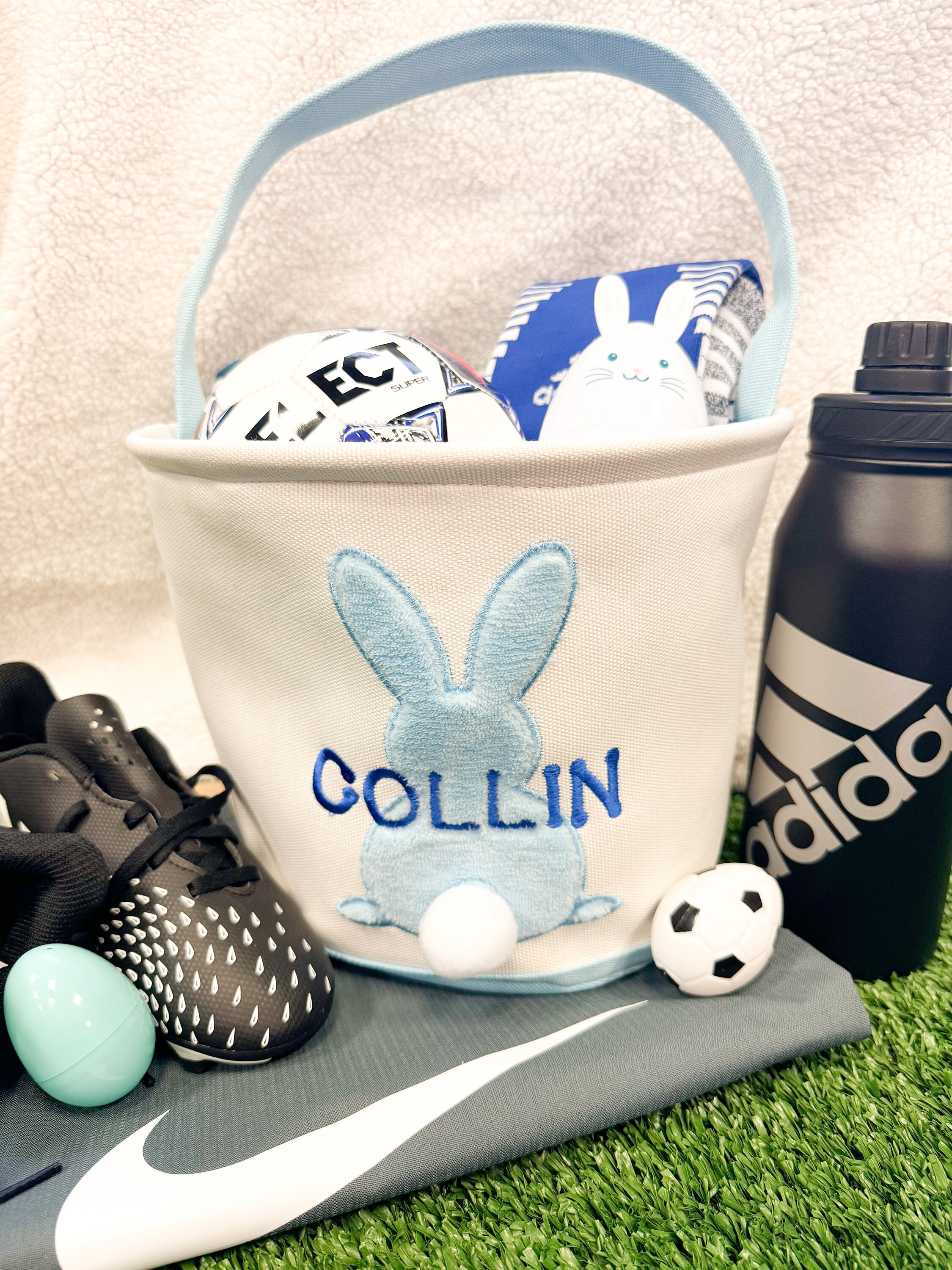 Personalized Easter Basket Name Easter Basket Bunny Easter Basket ...