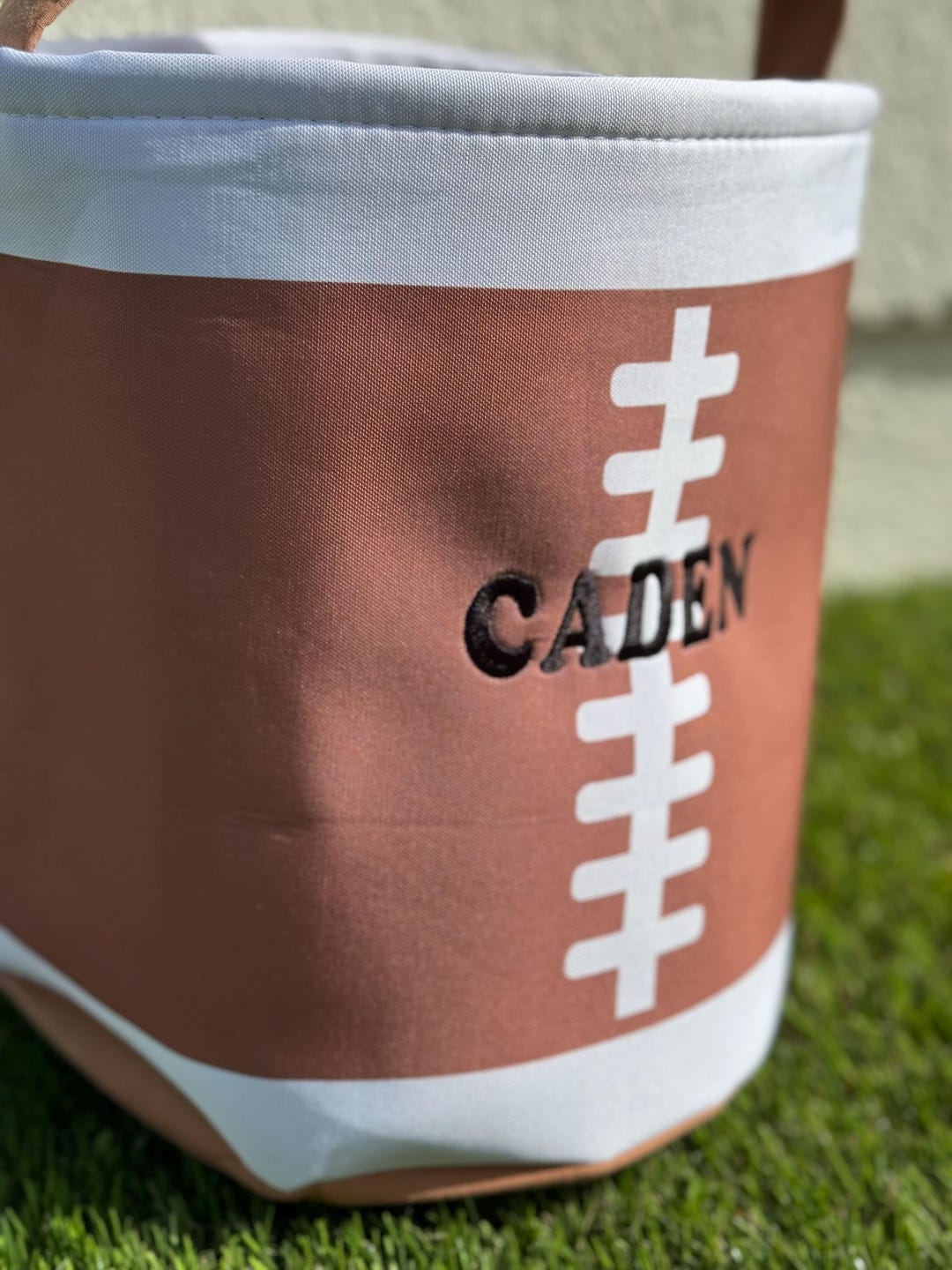Personalized Football Easter Basket | Name Easter Basket | Custom ...
