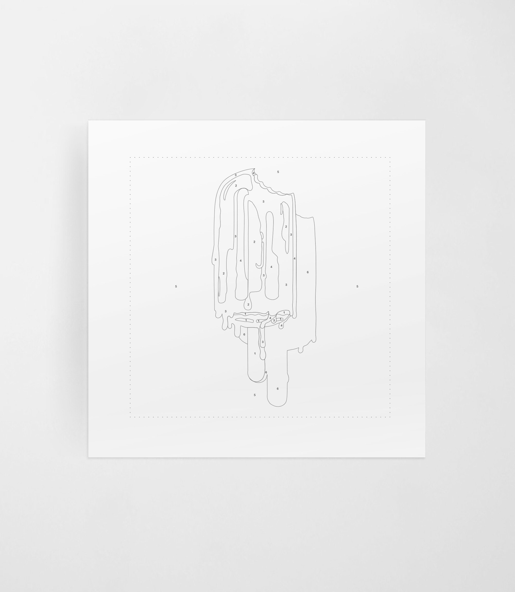 Orange Creamsicle Modern Paint by Numbers Kit - Etsy