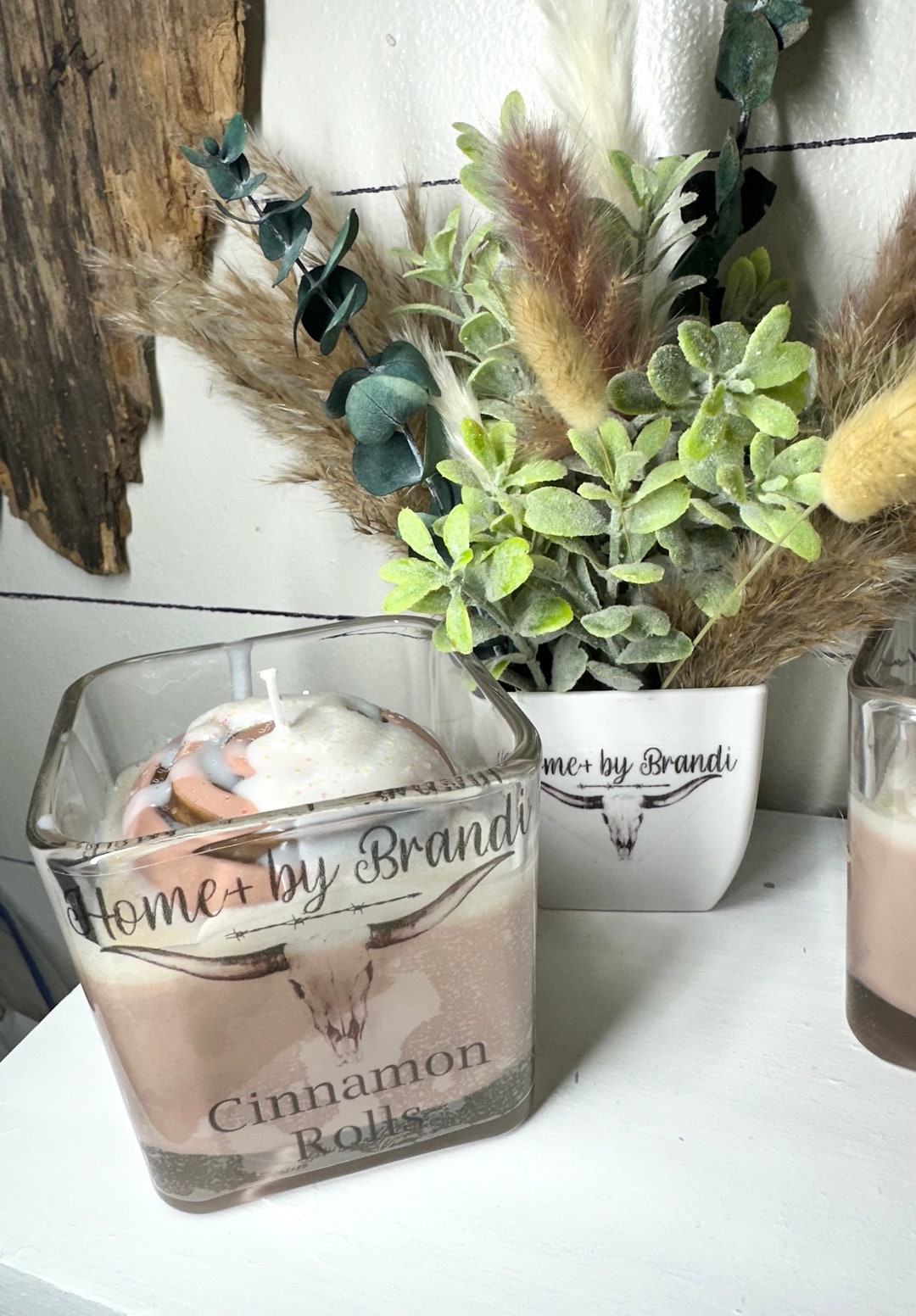 Cinnamon Roll Dessert Candle Natural Soy Candle Vegan Candle Strong ...