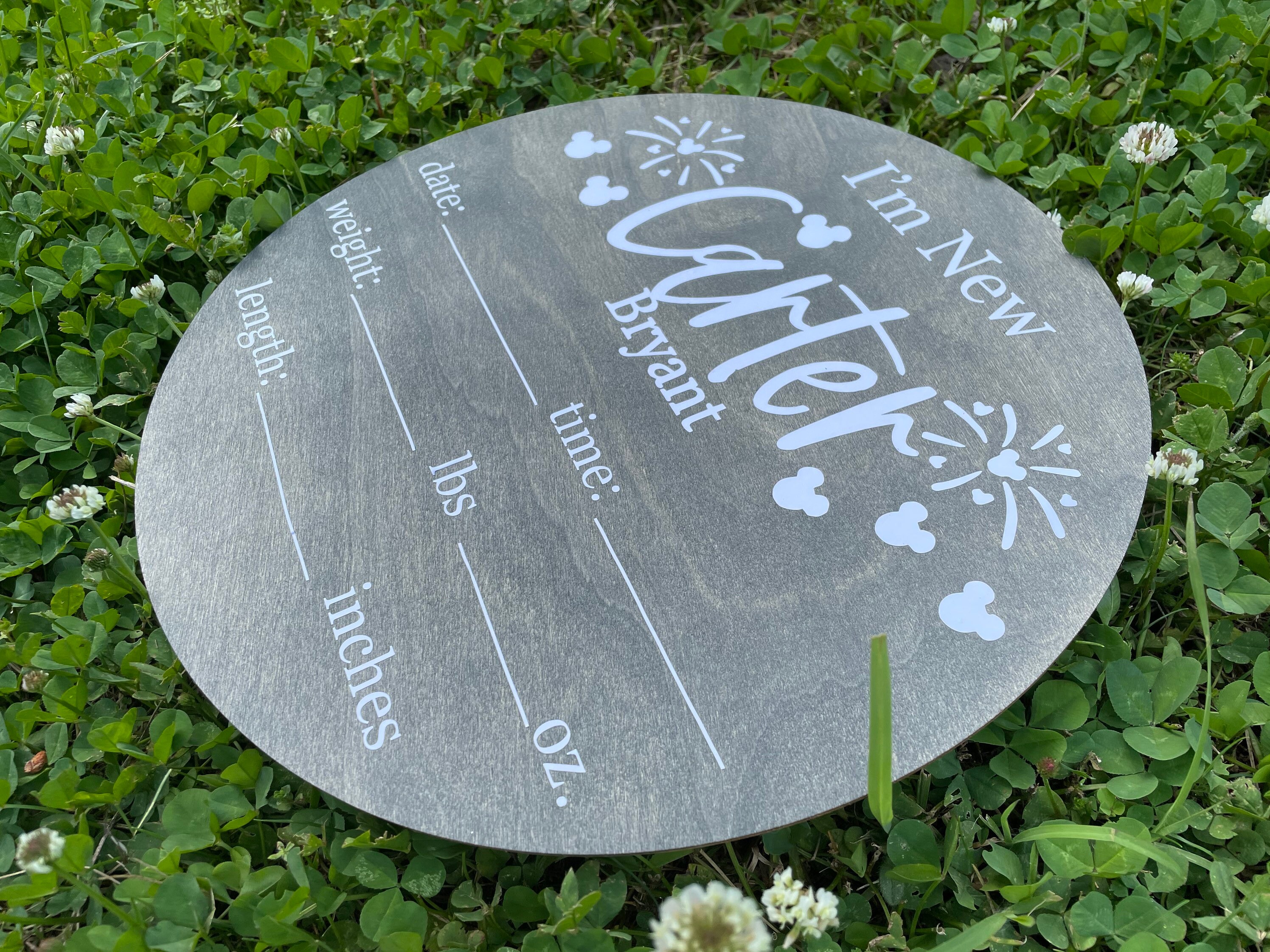 Baby Arrival Sign Birthing Announcement Sign Birth STATS - Etsy