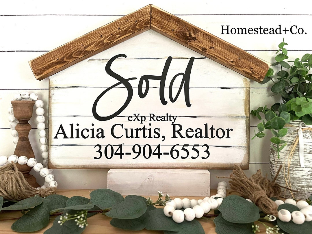 Realtor Sign Sold Sign Yes to the Address Custom Realtor Sign for Sales ...