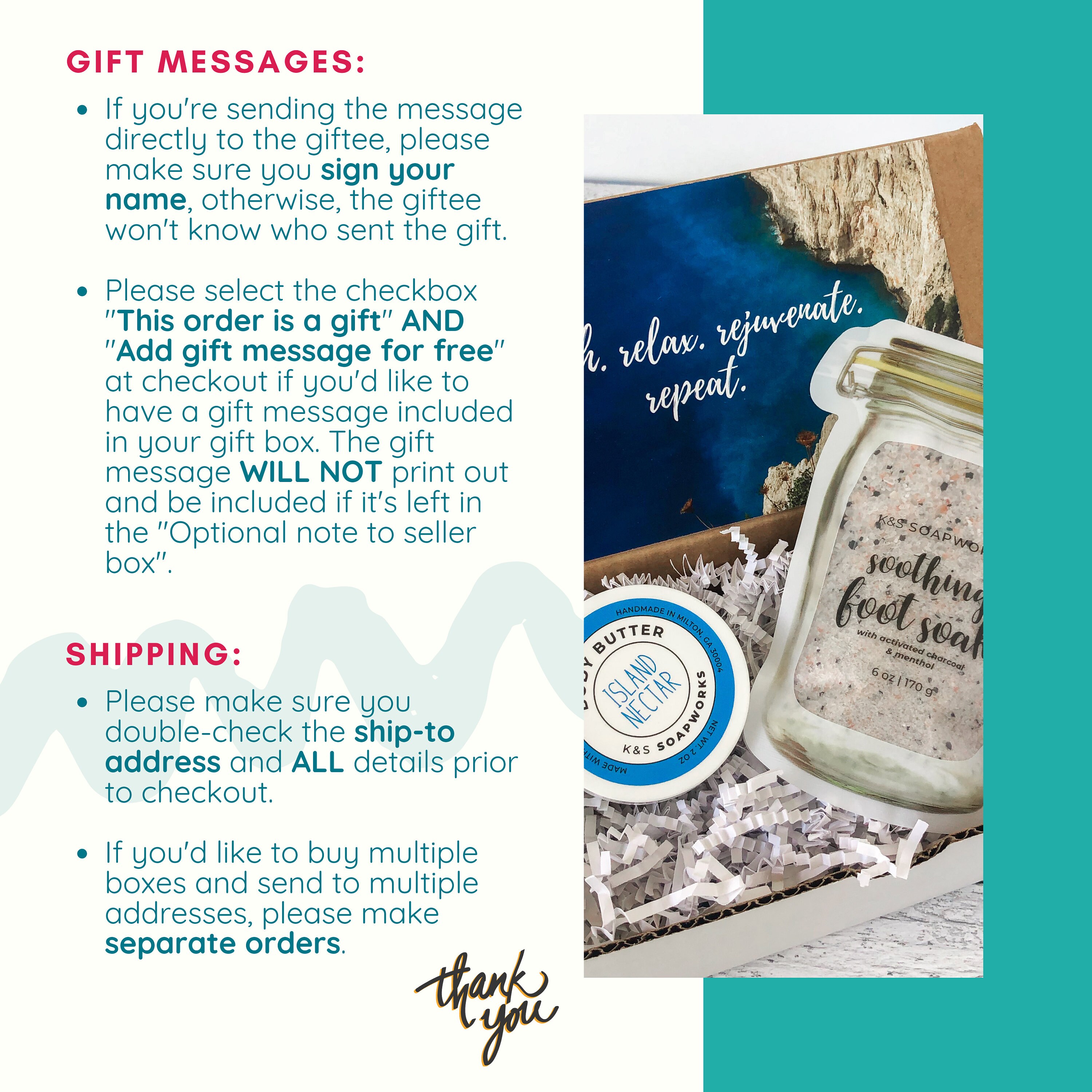 Foot Pampering Gift Set Relaxing Birthday Gift Teacher Thank - Etsy ...