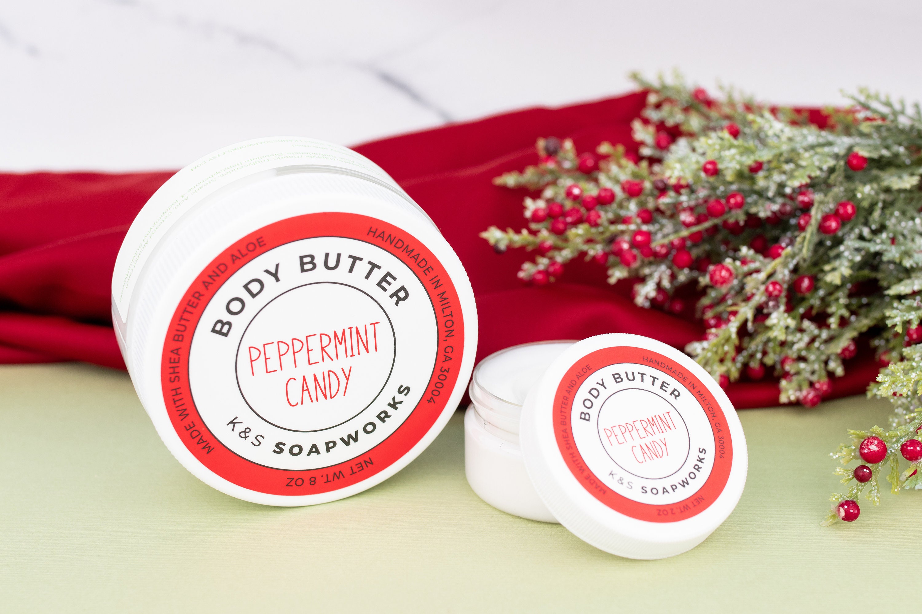 2 Oz Peppermint Candy Body Butter Lotion Co Worker Gift - Etsy