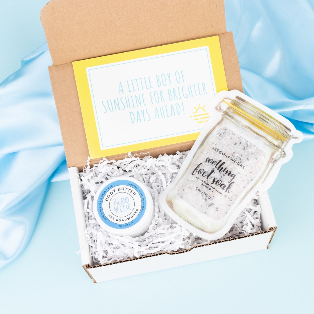 Foot Pampering Gift Set, Thinking of You Gift, Little Box of Sunshine ...