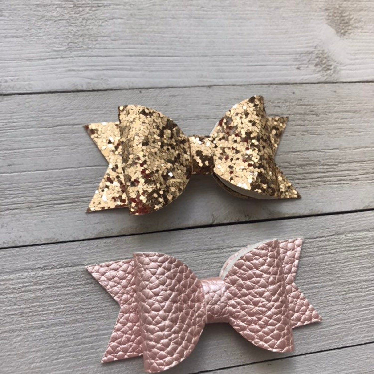 Leather Bows Leather Hair Bows Toddler Hair Bows Toddler | Etsy