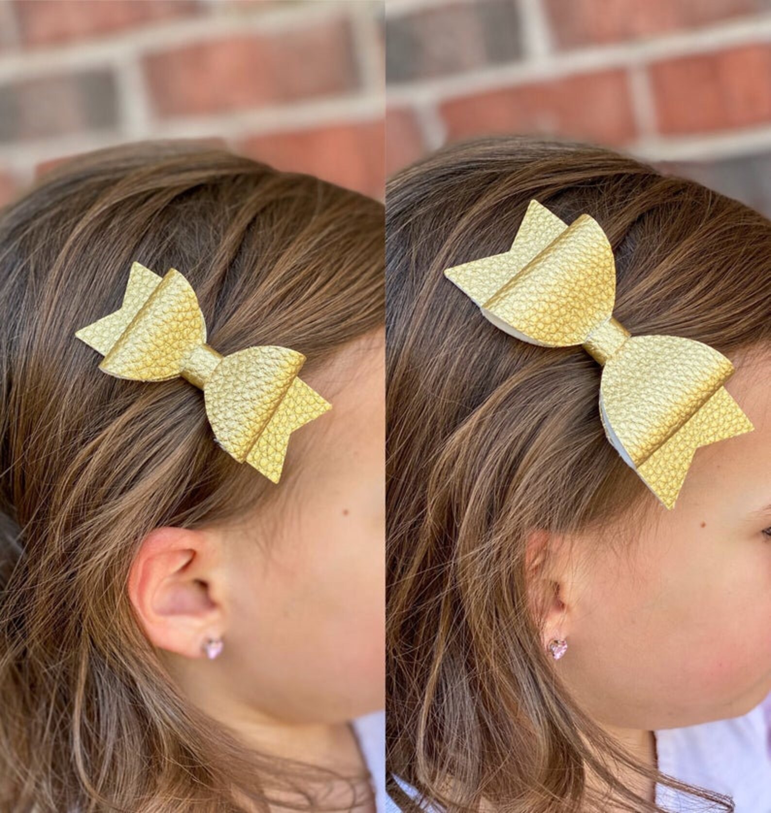 Leather Bows Leather Hair Bows Toddler Hair Bows Toddler | Etsy