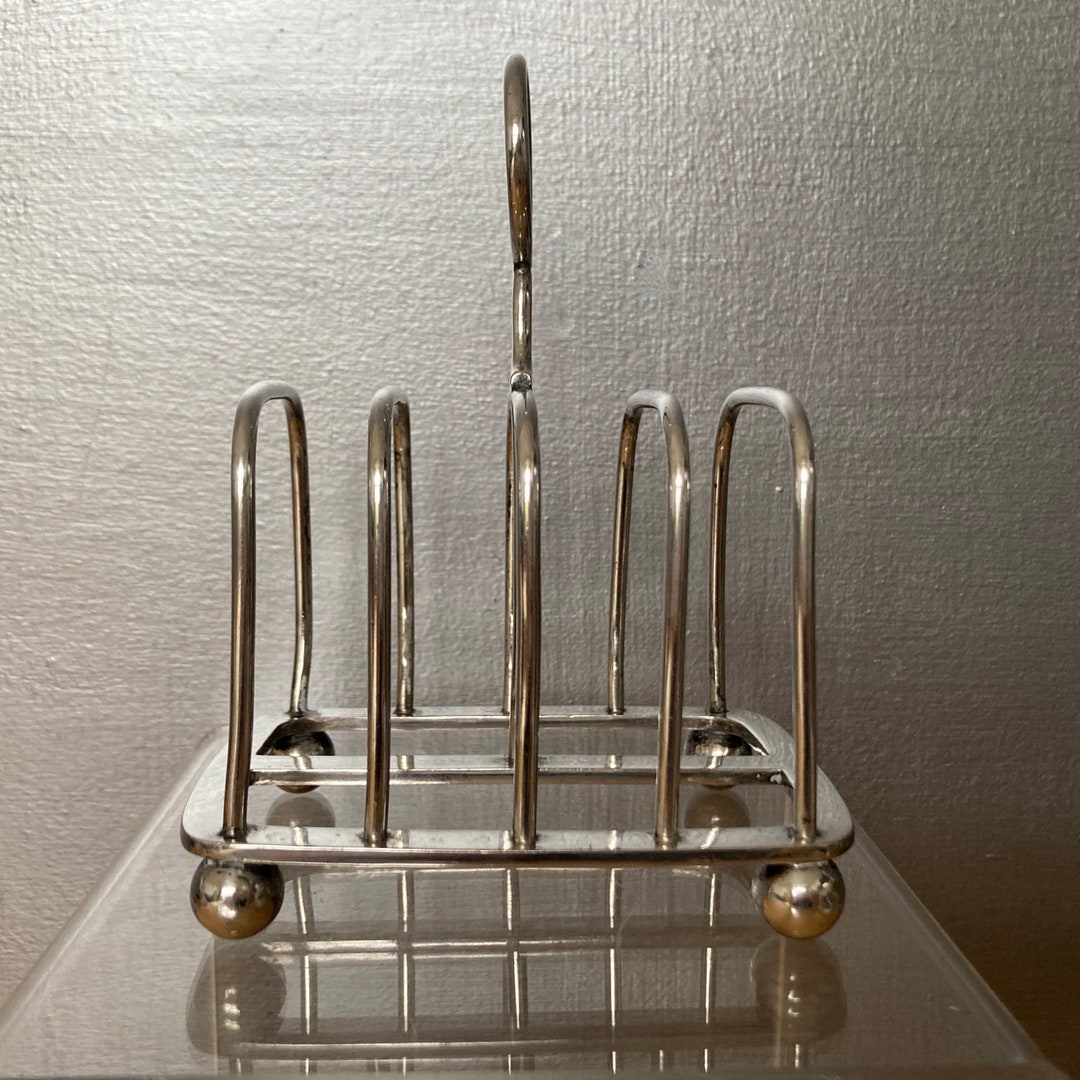 Vintage Smaller Size Silver Plate 4 Slice Toast Rack - Etsy