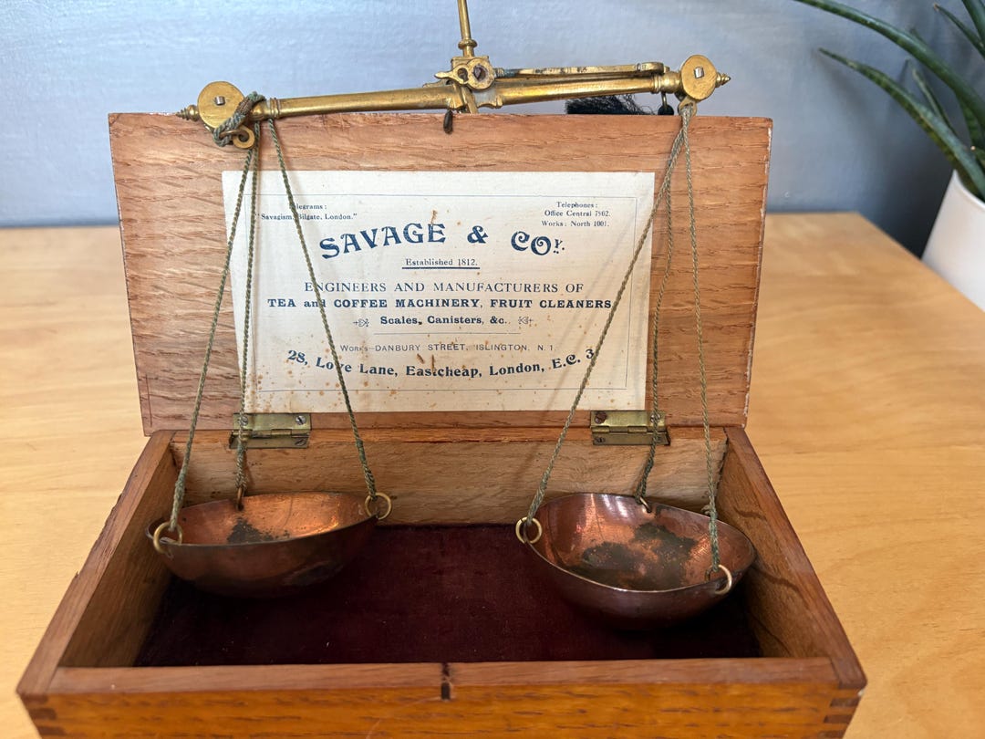 Antique Copper Tea Scales, Tea Tasting Scales, Copper Balance Scales ...