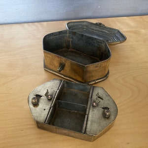 Antique Indian Brass Paan Daan Box, Indian Spice Box, Supari Box, Betel ...