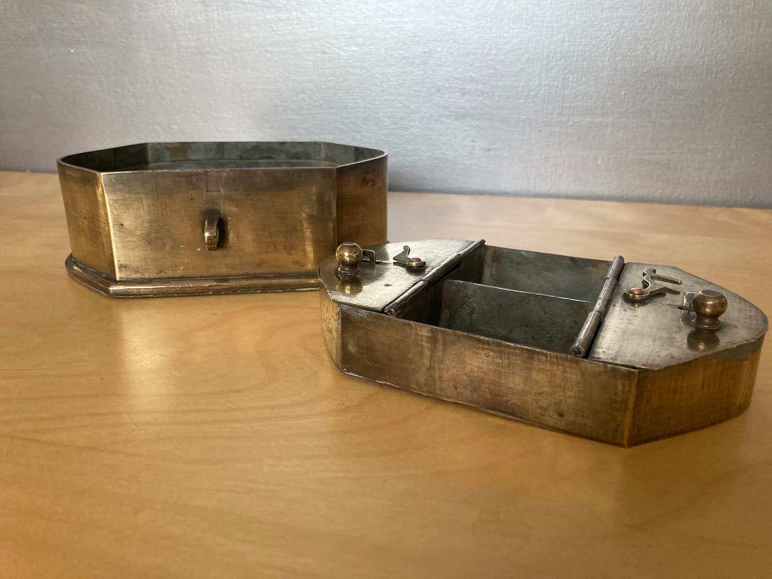 Antique Indian Brass Paan Daan Box Indian Spice Box Supari - Etsy UK