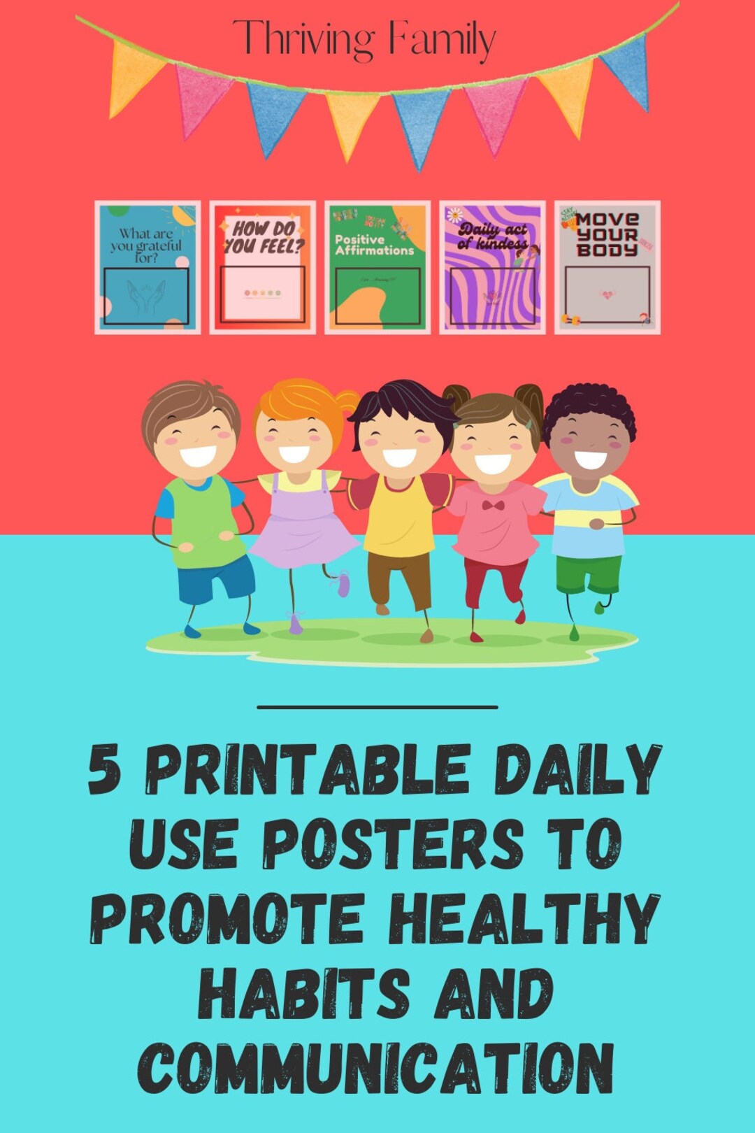 Sparkling Habits: 5 Digital Printable Posters for a Brighter Kids ...