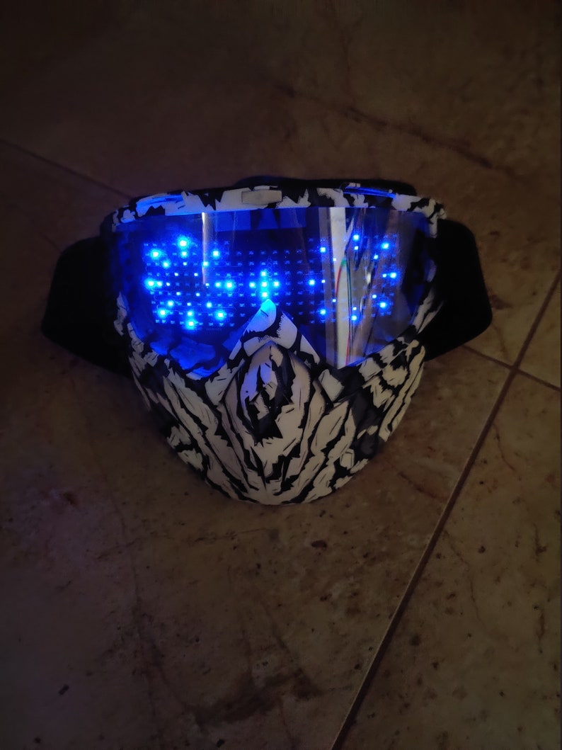 LED Mask Cyberpunk Watch dogs 2 Wrench LED mask Cyberpunk | Etsy