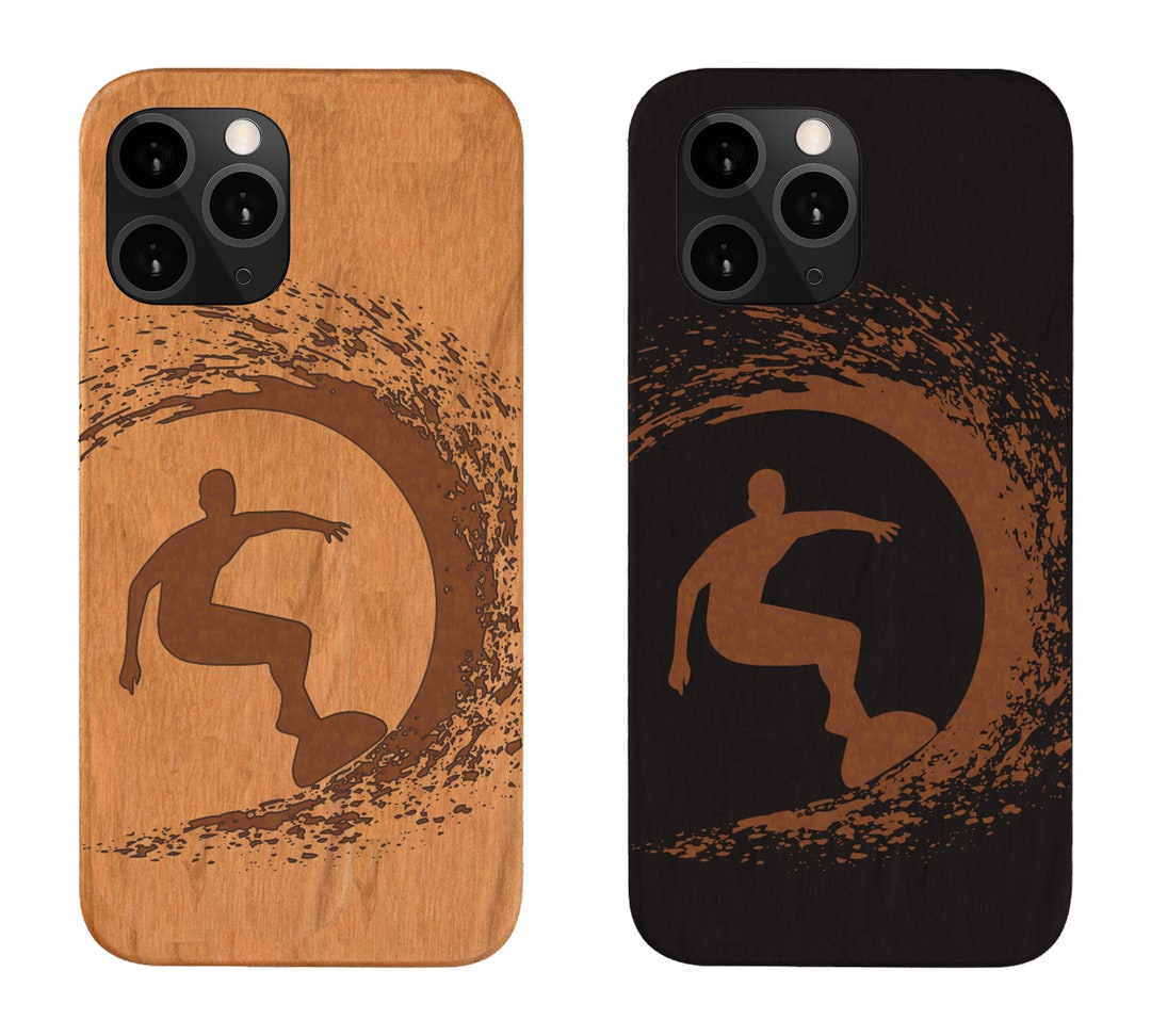 IPhone 14 Case, Surfer Wood Phone Case for iPhone 14 Pro Max, iPhone Xs ...