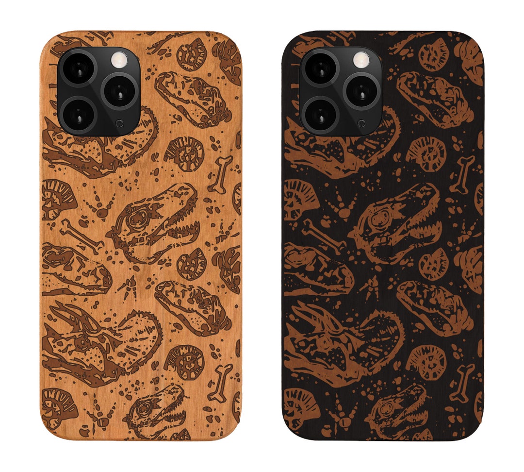 IPhone 14 Case, Dinosaur Fossils Wood Phone Case for iPhone 14 Pro Max ...