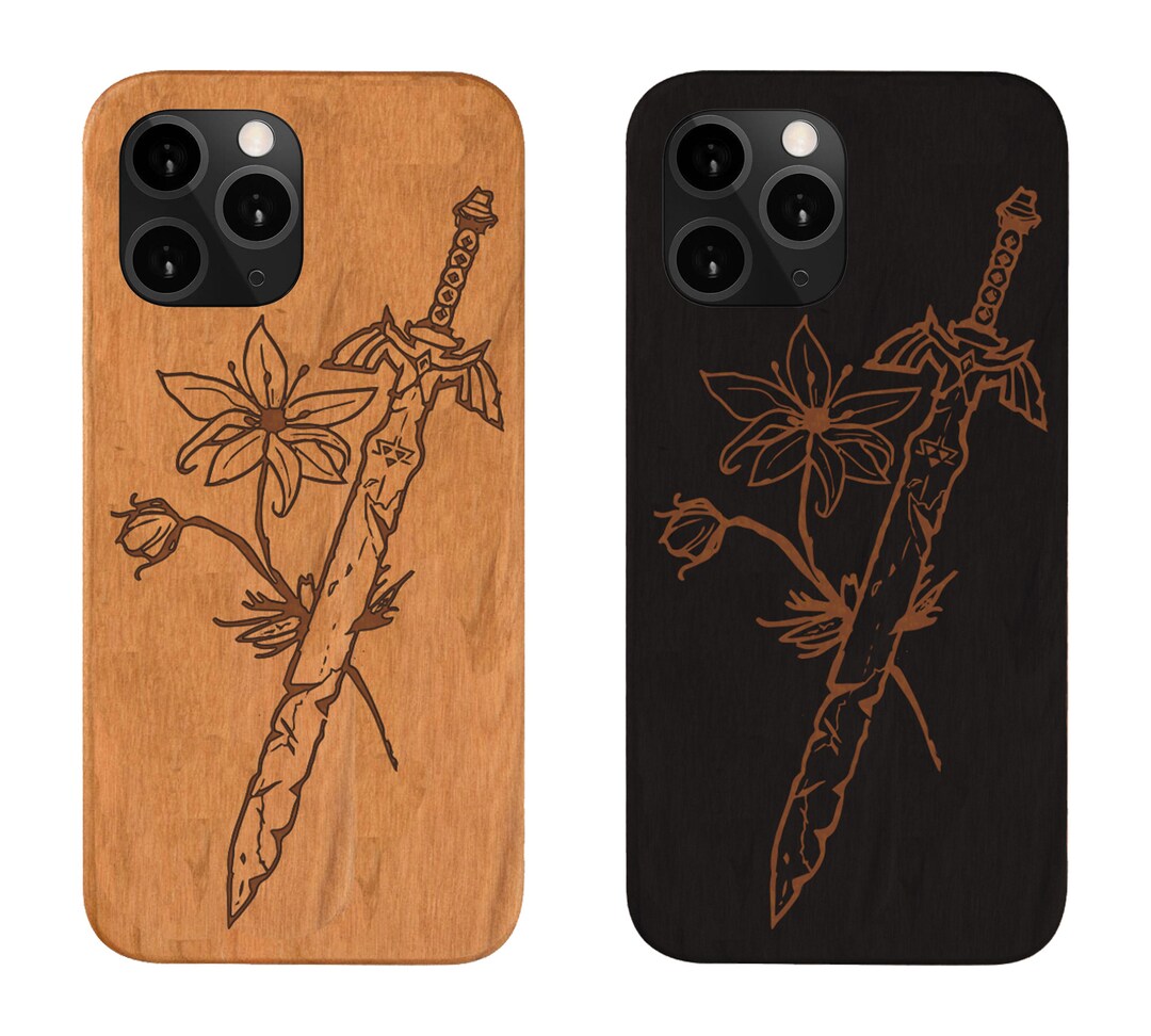 Zelda Sword iPhone 14 Case, Wood Phone Case for iPhone 14 Pro Max ...