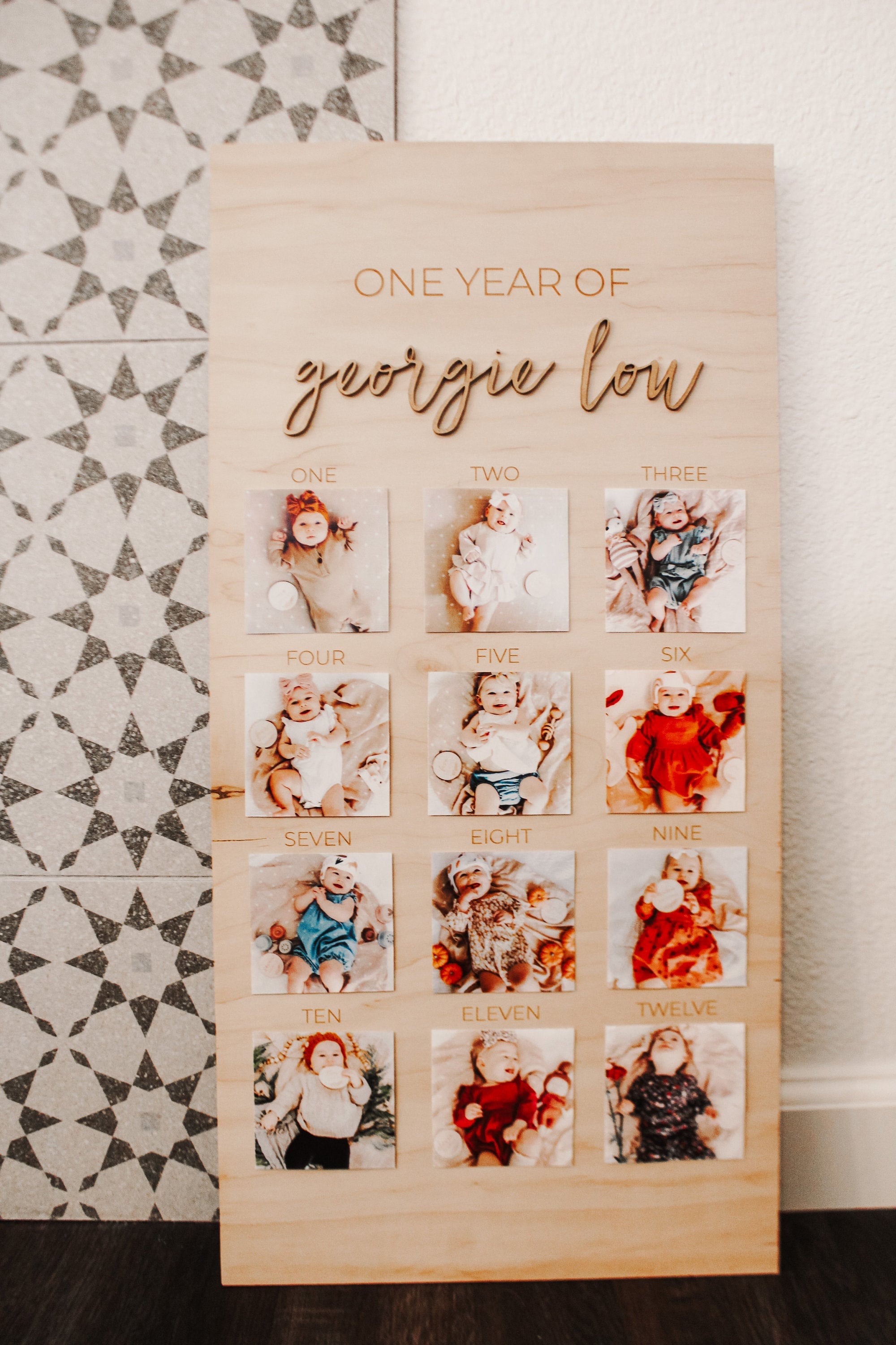 Paper & Party Supplies Banners & Signs Monthly Photos 12 Months of ...