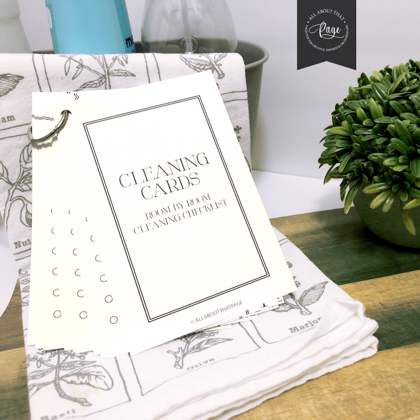 EDITABLE Cleaning Cards Room by Room Chores Daily Weekly - Etsy