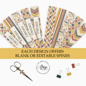 Editable Binder Covers and Spines, 3 Ring Notebook Cover, Editable ...