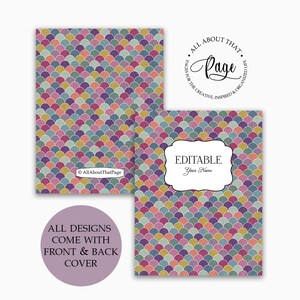 Editable Binder Covers and Spines, 3 Ring Notebook Cover, Editable ...