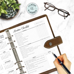 Routine Checklist Weekly Planner Printable Morning Evening | Etsy