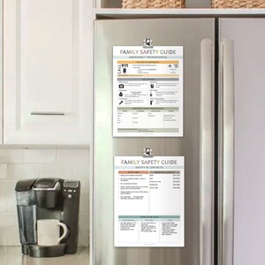 Editable Family Safety Guide Printable Template | Emergency ...