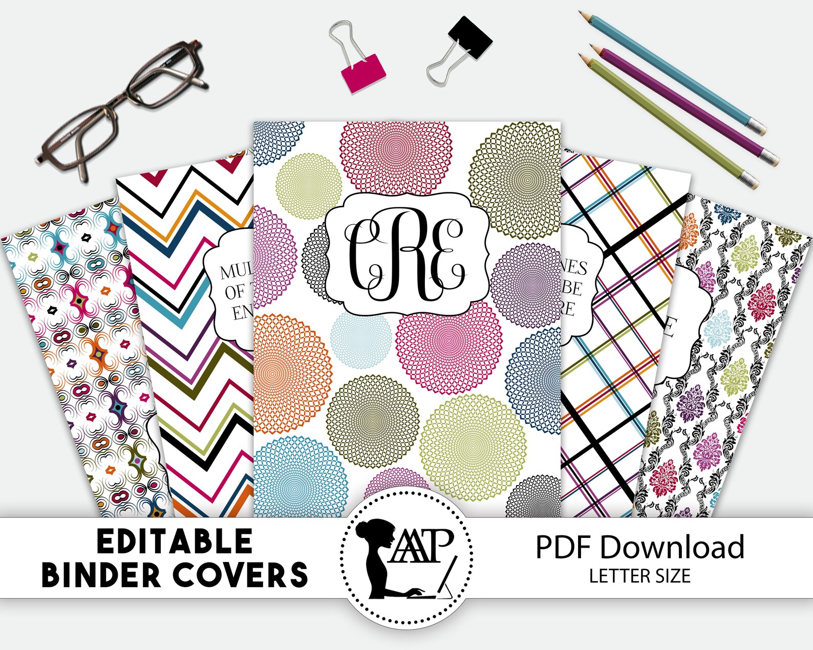 Editable Binder Covers and Spines 3 Ring Notebook Cover - Etsy