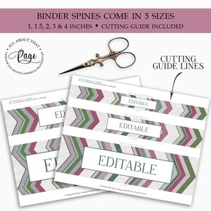 Editable Binder Covers and Spines, 3 Ring Notebook Cover Editable ...