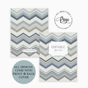 Editable Binder Covers and Spines, 3 Ring Notebook Cover, Editable ...