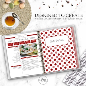EDITABLE Recipe Book Template, Personalized Cookbook Printable, Family ...