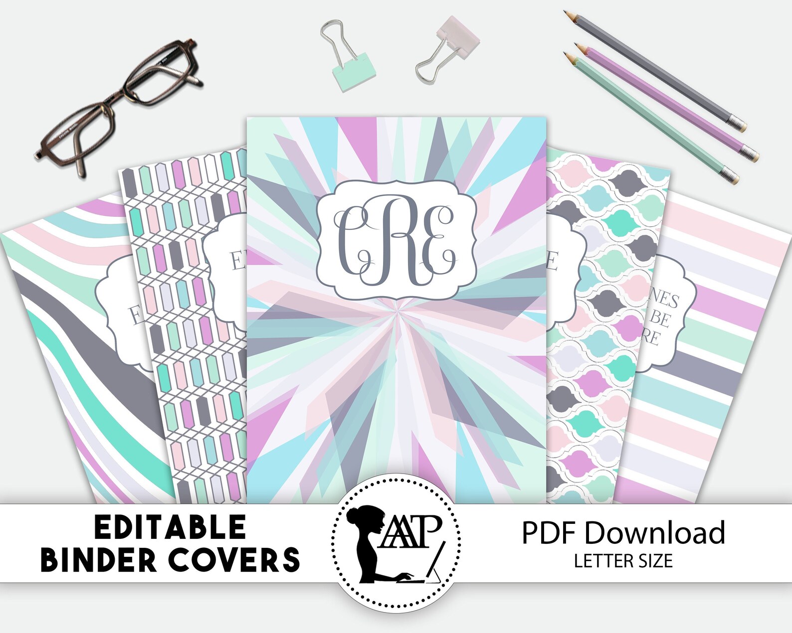 Editable Binder Covers and Spines 3 Ring Notebook Cover - Etsy